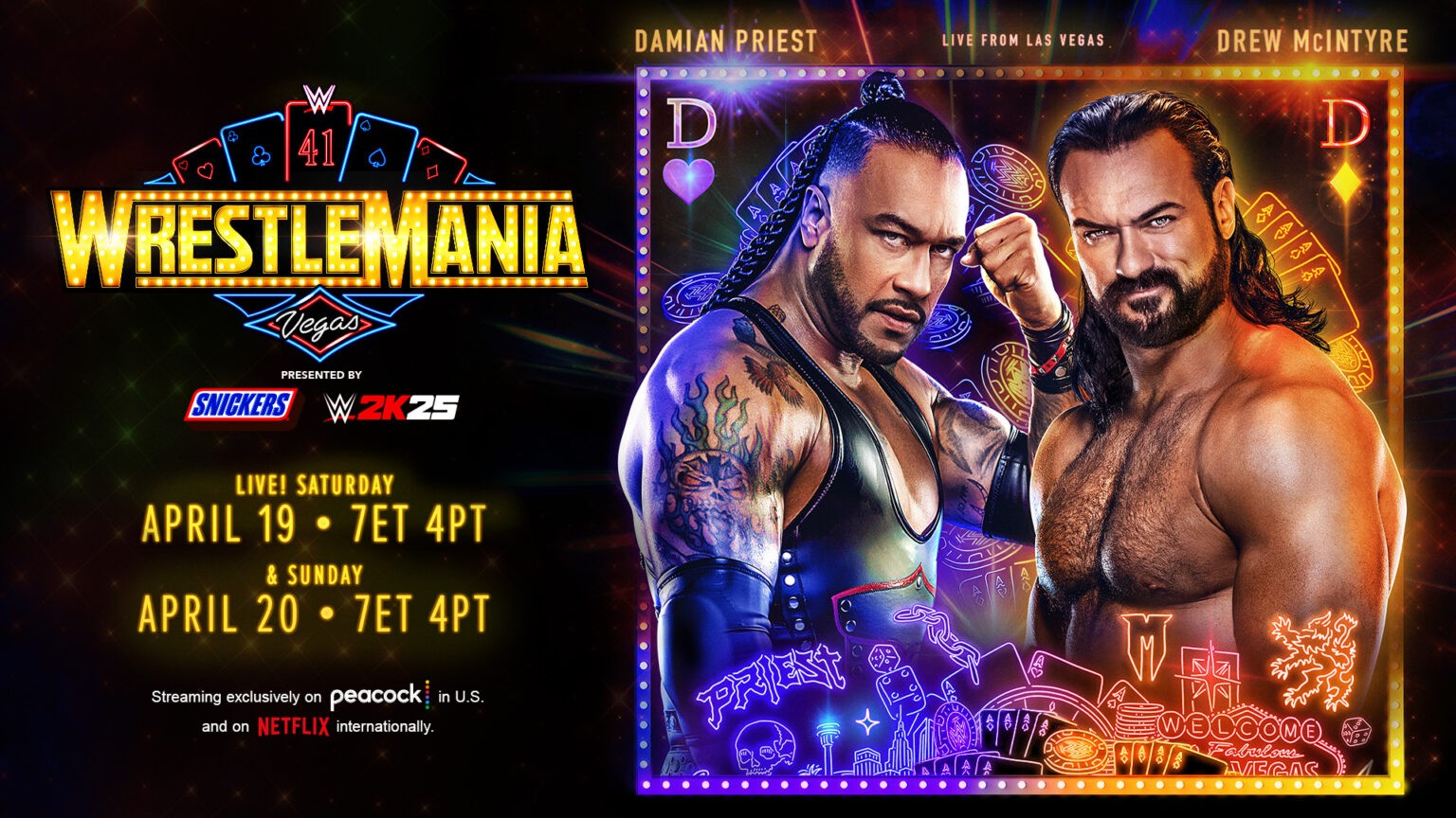 WWE WrestleMania 41 – Domingo: onde assistir ao vivo, horário, data e card | WrestleBR